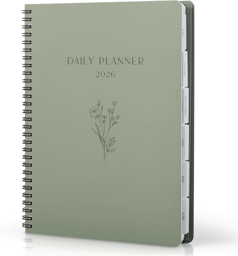 Beautiful 2026 Daily Planner - 7" X 10" Daily Planner for Women or Men ...