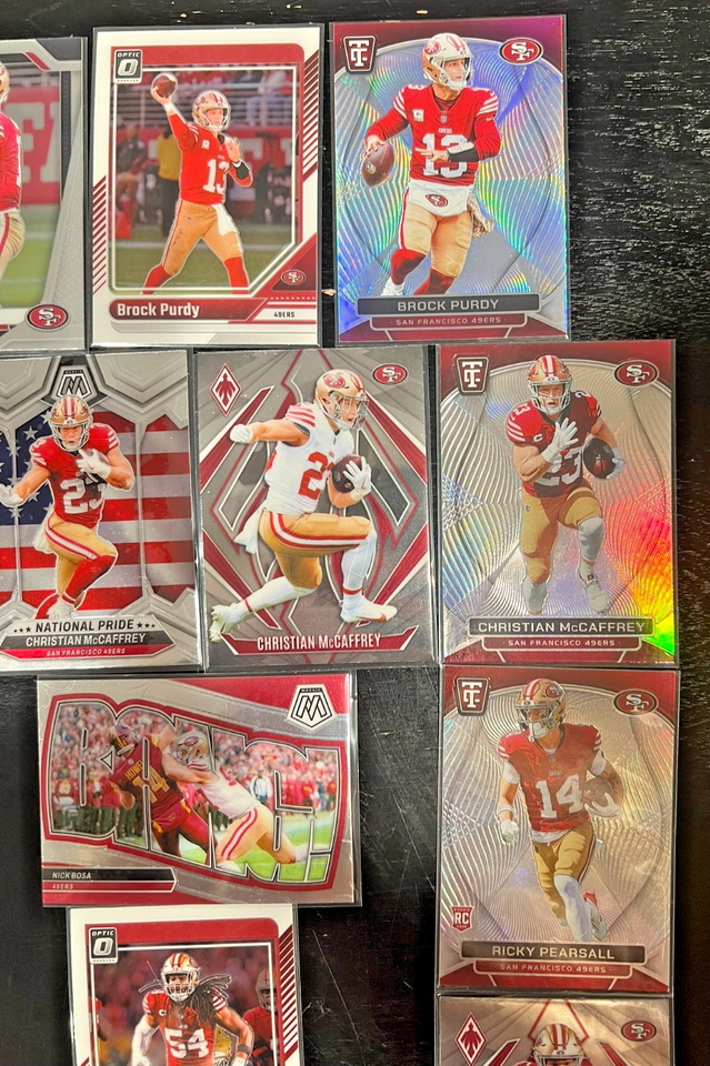 San Francisco 49ers Football Team Lot 13 Cards!! Purdy,CMC,Pearsall ...