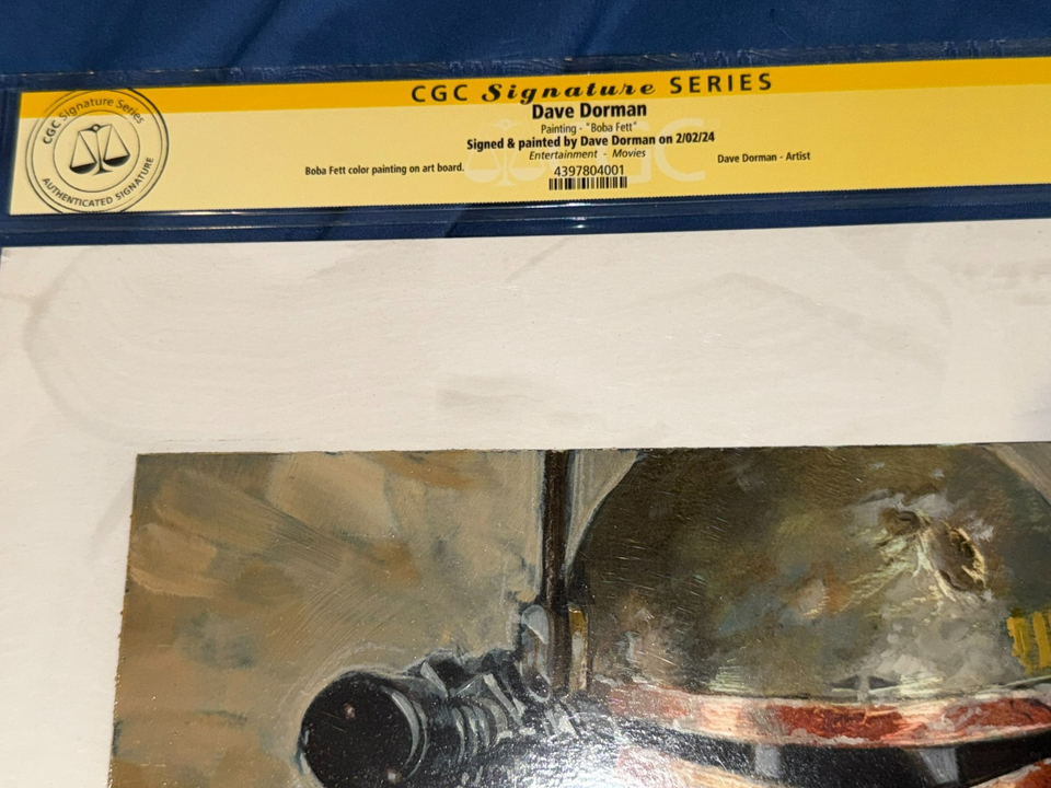 BOBA FETT / STAR WARS Original Art Painting ~Dave Dorman CGC SS Signed ...