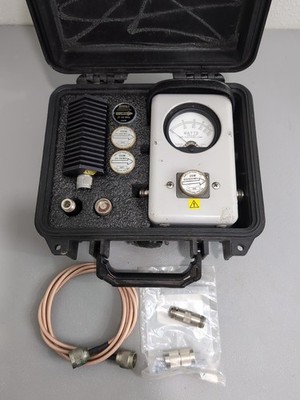 Bird model 43 Thruline wattmeter 50 ohms with hard case | eBay