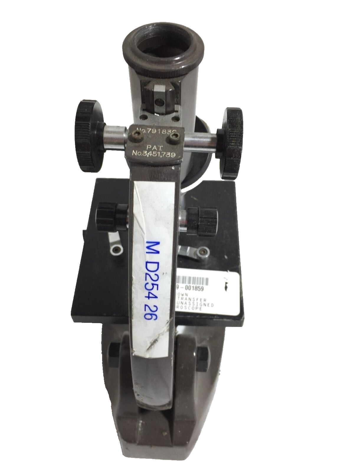 SWIFT FIFTY NINE 791836 MICROSCOPE PAT NO 3451739 20189-001859 | eBay