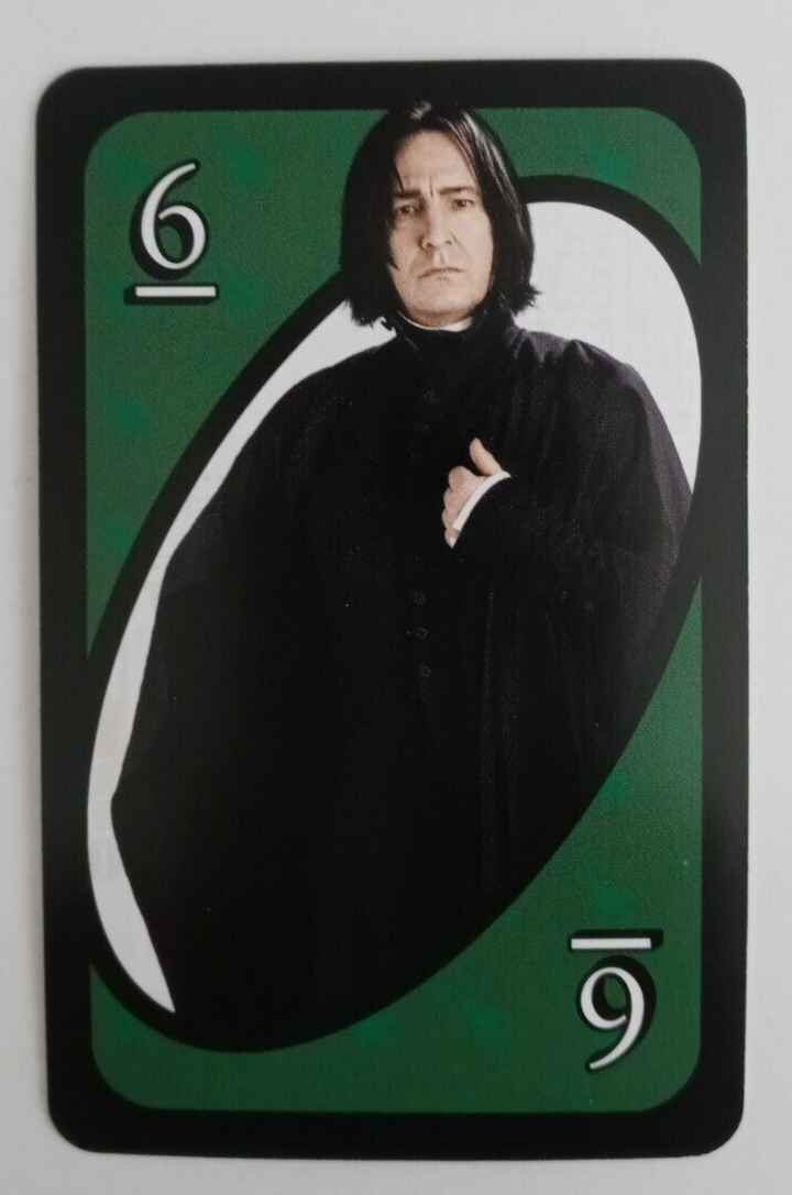 2021 Harry Potter Uno Card Green Professor Severus Snape #6 | eBay