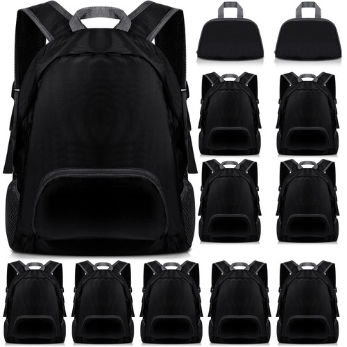 12 Pcs 20l Foldable Backpacks Bulk Lightweight Basic Back Pack Wholesale for ... | eBay