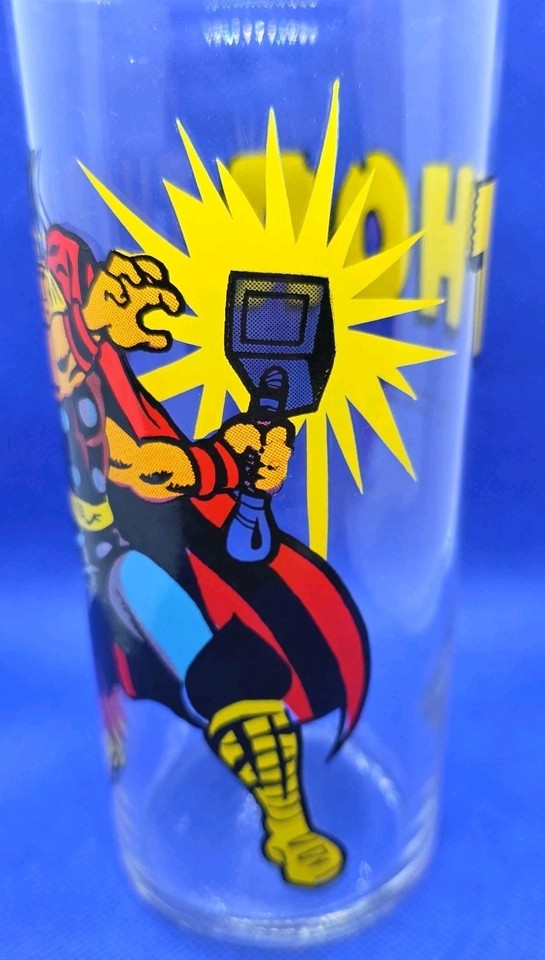 Rare 1978 Marvel Comics Glass Cup THOR Super Hero | eBay
