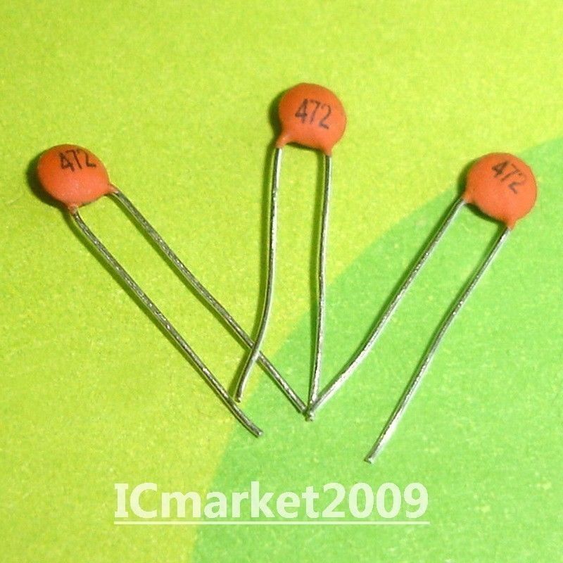 1000 PCS Ceramic Capacitor 472/50V DIP-2 472 50V/472 4.7nF/50V , 1 Bag ...