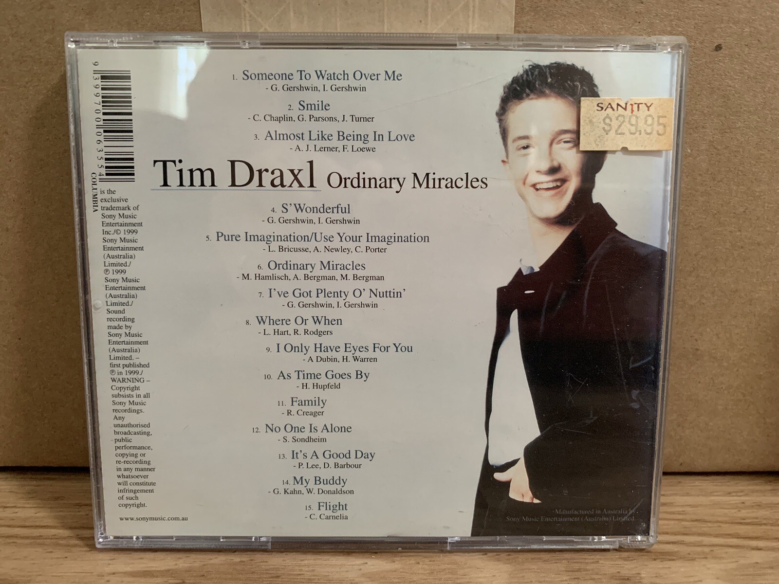 Tim Draxl ‎– Ordinary Miracles CD Sony 1999 beautiful songs | eBay
