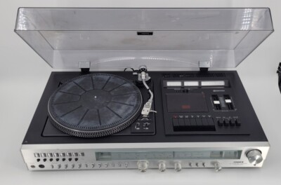 Fisher MCE-4040 Hi-Fi Music Center Turntable Radio Tape Deck - AS-IS ...