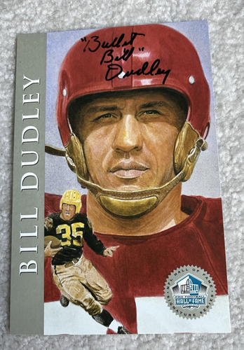 Bullet Bill Dudley SIGNED 1998 FB HOF Signature Series LE Postcard 2464 ...