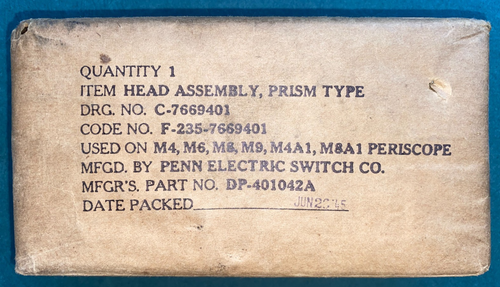 1945 Military Periscope - Tank - Head Assembly - Prism Type - Unopened ...