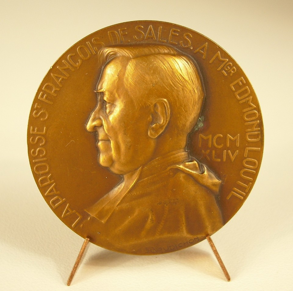 Medal Church Saint Odile Edmond Loutil Pierre the Hermit Jacques Barge ...