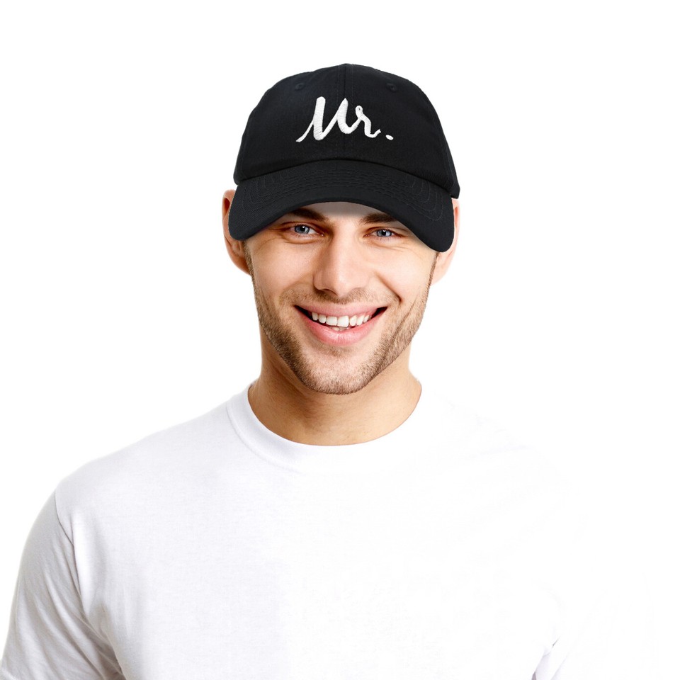 DALIX Mr. and Mrs. Baseball Cap Bride Groom Matching Hats Couples Set ...