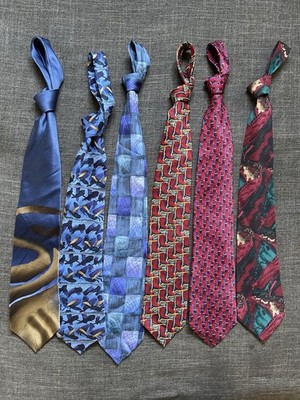 Lot Of 6 Jerry Garcia Grateful Dead Neckties In Red And Blue Colors | eBay