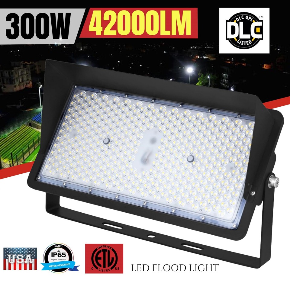 LED Flood Lights Outdoor, 42000 Lumens 300W LED Stadium Lights ...