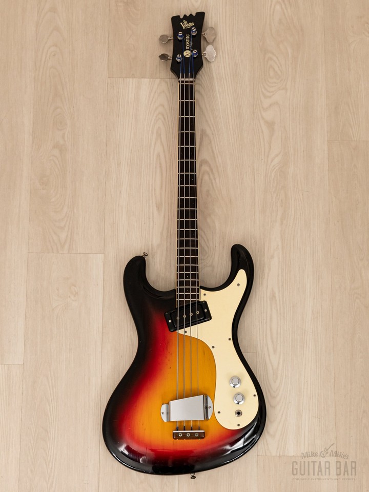 1965 Mosrite Ventures Model Vintage Short Scale Bass Sunburst, 100% ...