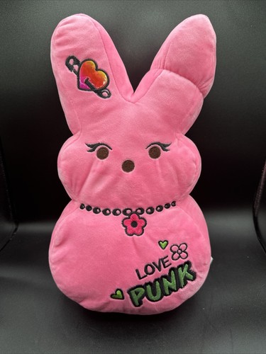 Peeps Pink Love Punk Bunny Plush Stuffed Animals collectibles 15” | eBay