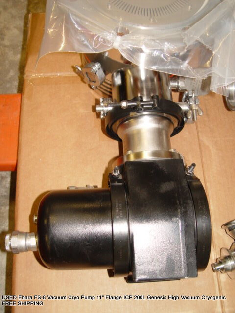 Ebara FS-8 Vacuum Cryo Pump Valve 11" Flange ICP 200L Cryogenic FREE ...