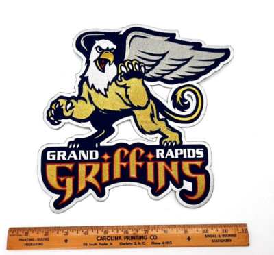 Grand Rapids Griffins Large Iron On Patch Logo 10" Embroidered | eBay