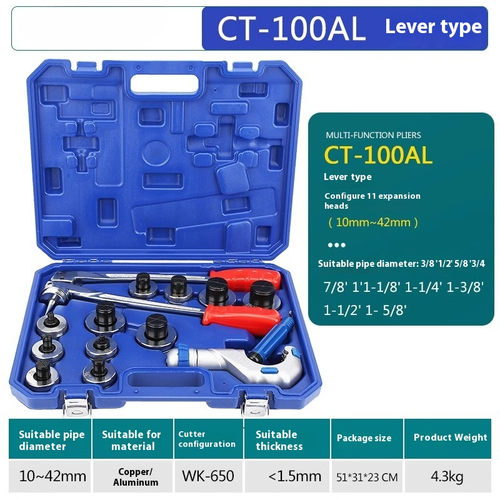 Manual Hydraulic Expander Pipe Flapper Air Conditioner Tube Reamer ...