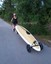 Paddle board walk and bike trailer | Evolution by SUP Wheels SUP Cart ...