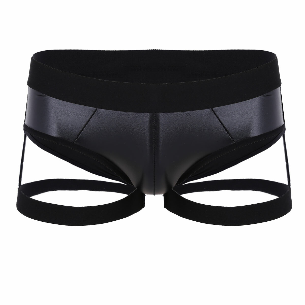 Sexy Men's Crotchless Lingerie Open Front Hole Boxer Briefs Jockstrap ...