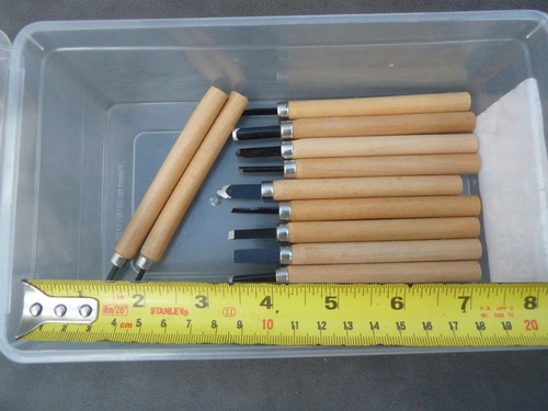 LOVELY SET OF FINE WOODTURNING CHISELS AND GOUGES WOODWORK CARPENTRY ...