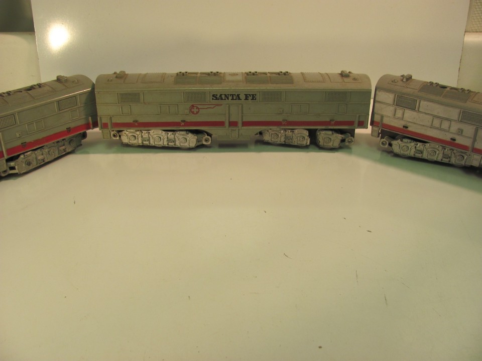 Lionel O Gauge Santa Fe F3 ABA Diesel Locomotive Engine 1095 Combo For ...