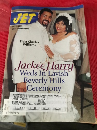 Jet Magazine Issue December 23 1996 Jackee Harry Weds Elgin Williams ...