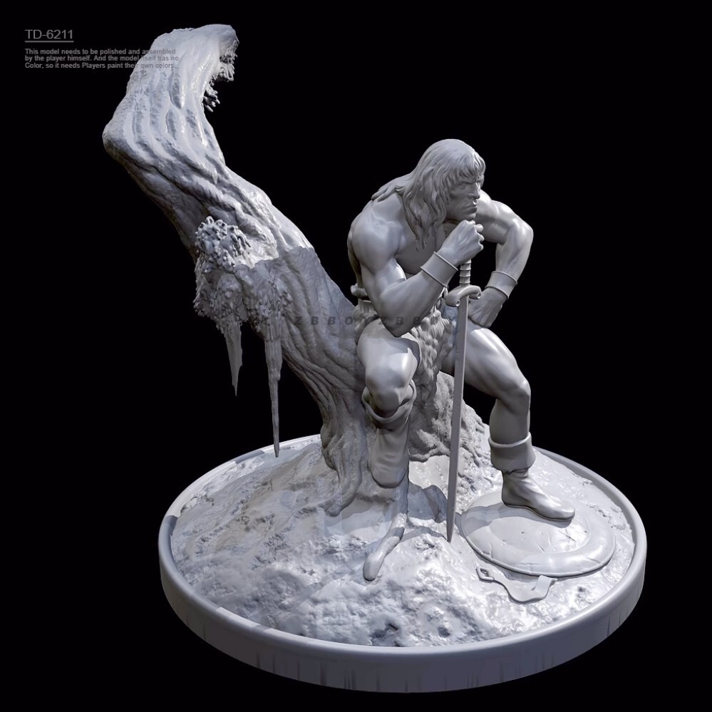 H/65mm resin figure model kit General Conan 3D printing unassembled ...