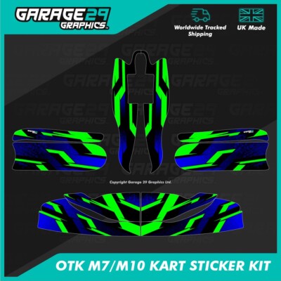 OTK M7/M10 KART STICKER KIT - MATRIX - COLOUR 2 - CUSTOMISABLE | eBay