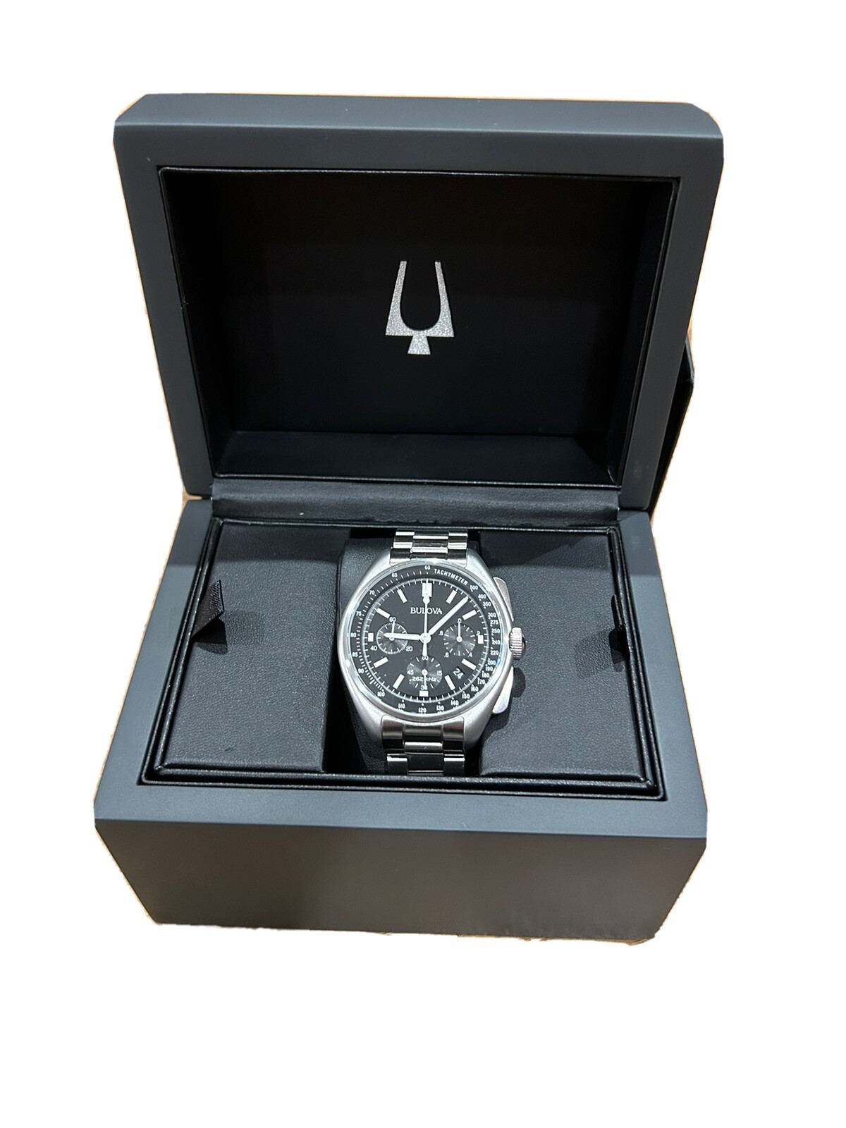 Bulova Lunar Pilot Apollo 15 Special Edition 262kHz 96B258 Chronograph ...