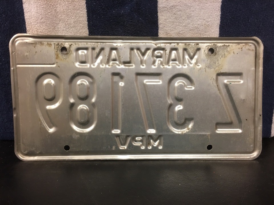 Maryland MPV License Plate (Multi-Purpose Vehicle) | eBay