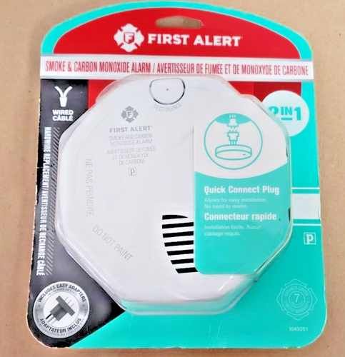 First Alert SC7010B Smoke and Carbon Monoxide Detector Powered ...