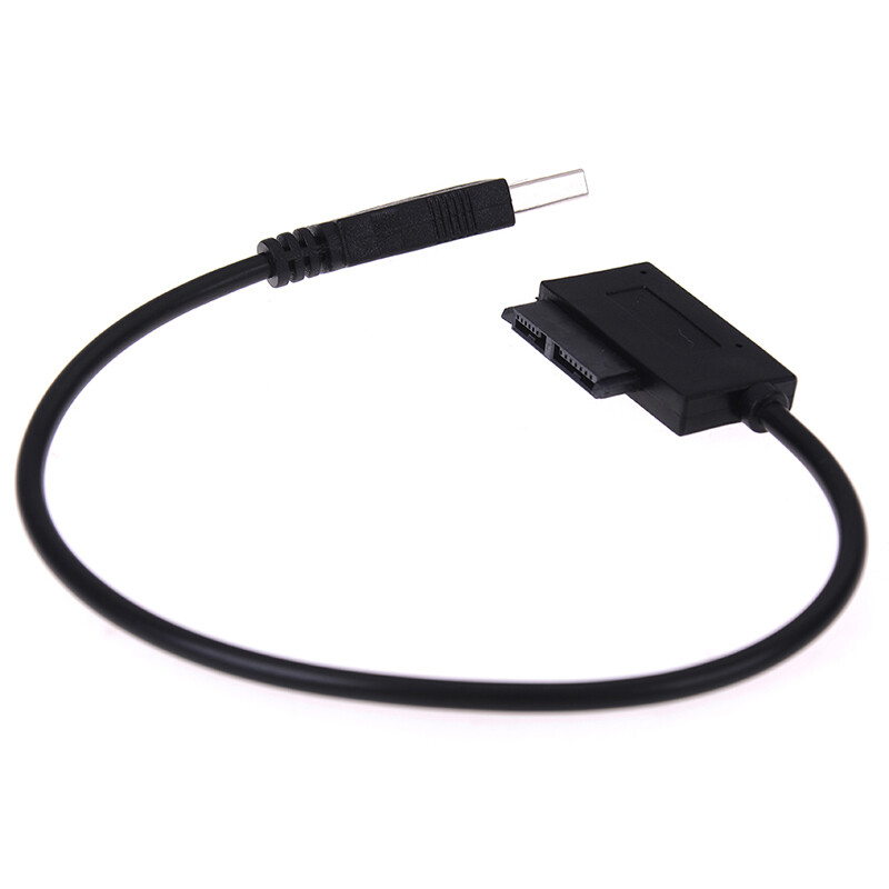 Usb to 7+6 13pin slim sata/ide cd dvd rom optical drive cable adapt&ZY ...
