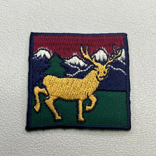 SNOW CAP MOUTAIN OUTDOOR VEIW BUCK DEER (OR Elk ?) Patch K034 | eBay