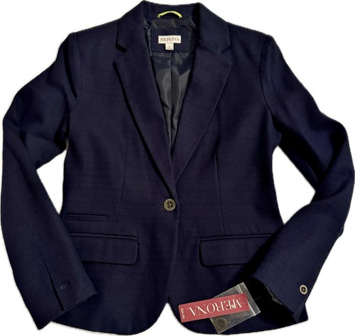Merona Navy Blue Blazer New With Tags Women's Size 6 | eBay