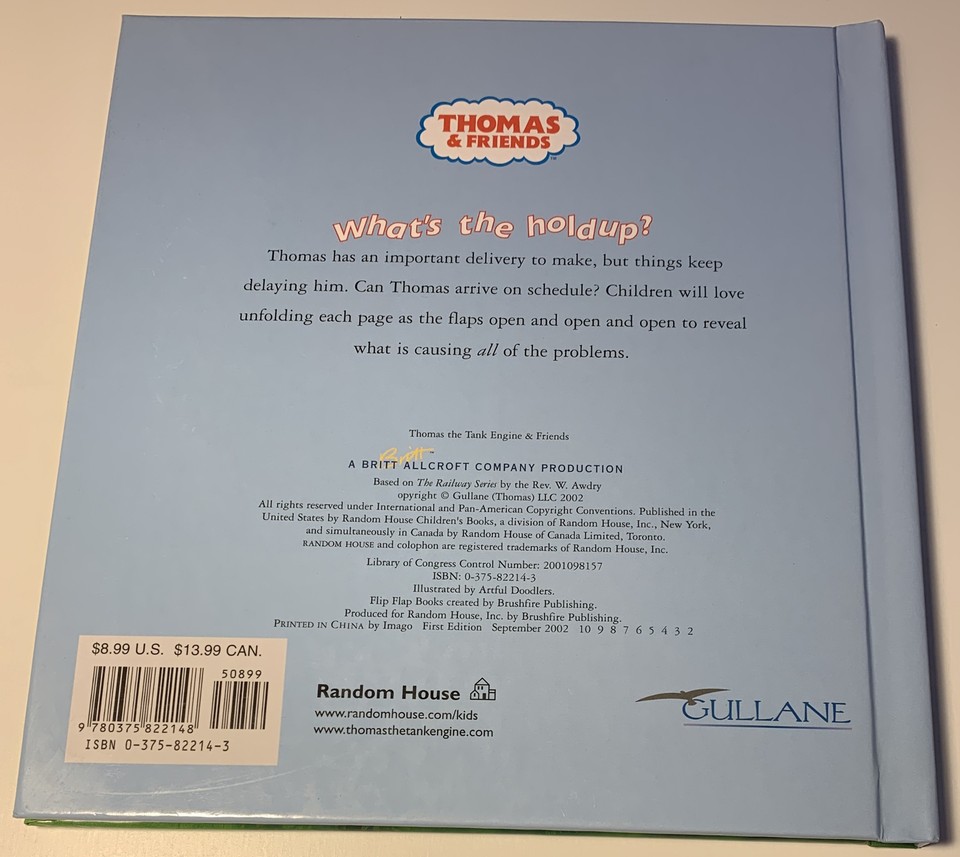 Thomas & Friends THOMAS' STAOP AND GO DAY Hardcover Book, A Flip Flap ...