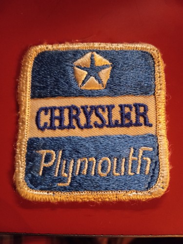 CHRYSLER PLYMOUTH EMBROIDERED PATCH LE BARON BARRACUDA CARS 2 3/4" x 2 ...