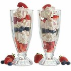 Set of 6 American Style Ice Cream Soda Milkshake Sundae Dessert Glasses ...