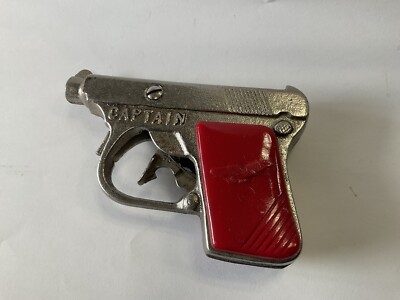 Vintage Kilgore Cast Iron #9 “CAPTAIN” Cap Gun Toy Pistol, Rare Red ...
