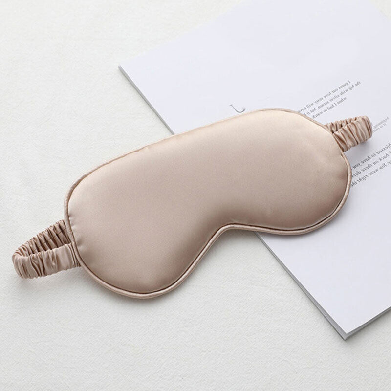 1pc Silk Sleep Eye Mask Travel Soft Padded Shade Cover Blindfold