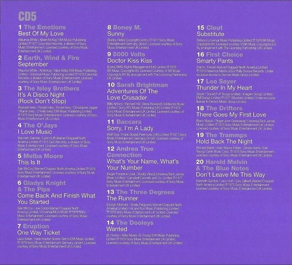 100 Hits: The Best Disco Album 5‑CD Box Set 2018 Various Artists ...