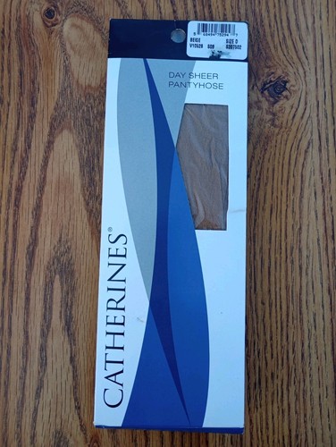 Catherines Day Sheer Pantyhose Beige Size D NOS. Knit In USA. Classic ...