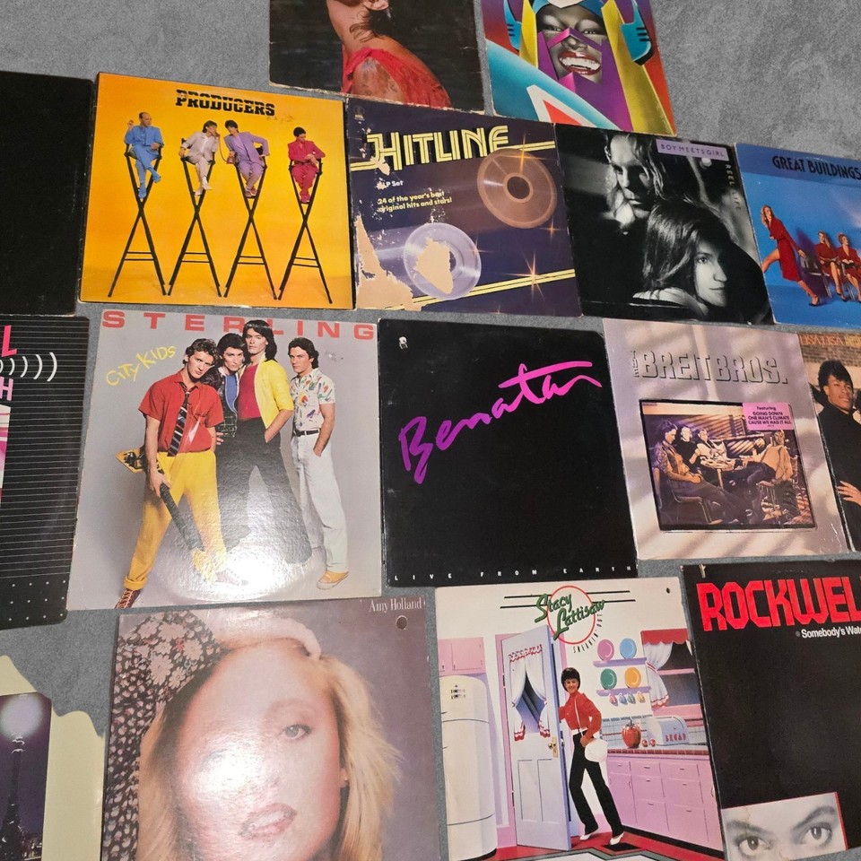 Lot Of 17 80s Vinyl Records New Wave, Rock And Pop | eBay