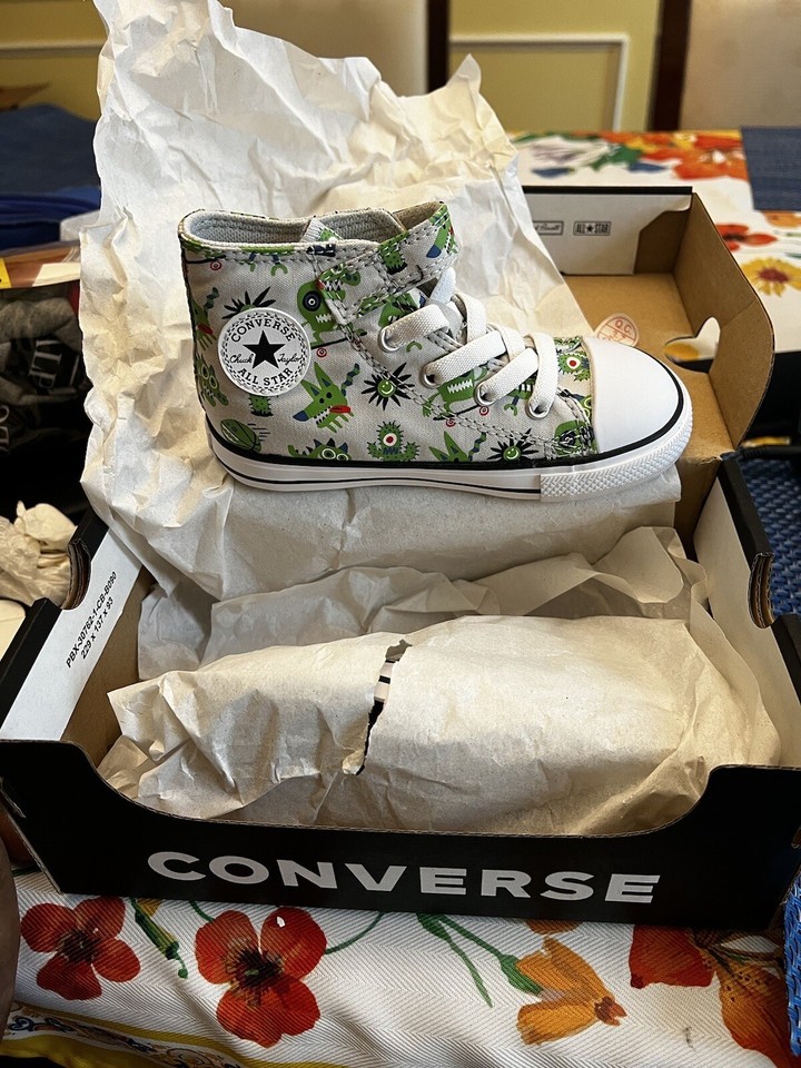 Converse Chuck Taylor High Top All Star Alien Creature Size 9 Infant | eBay