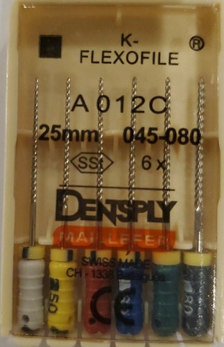 Dentsply Maillefer K-Flexofile Endodontic Dental Files 1 Pack 045-080 ...