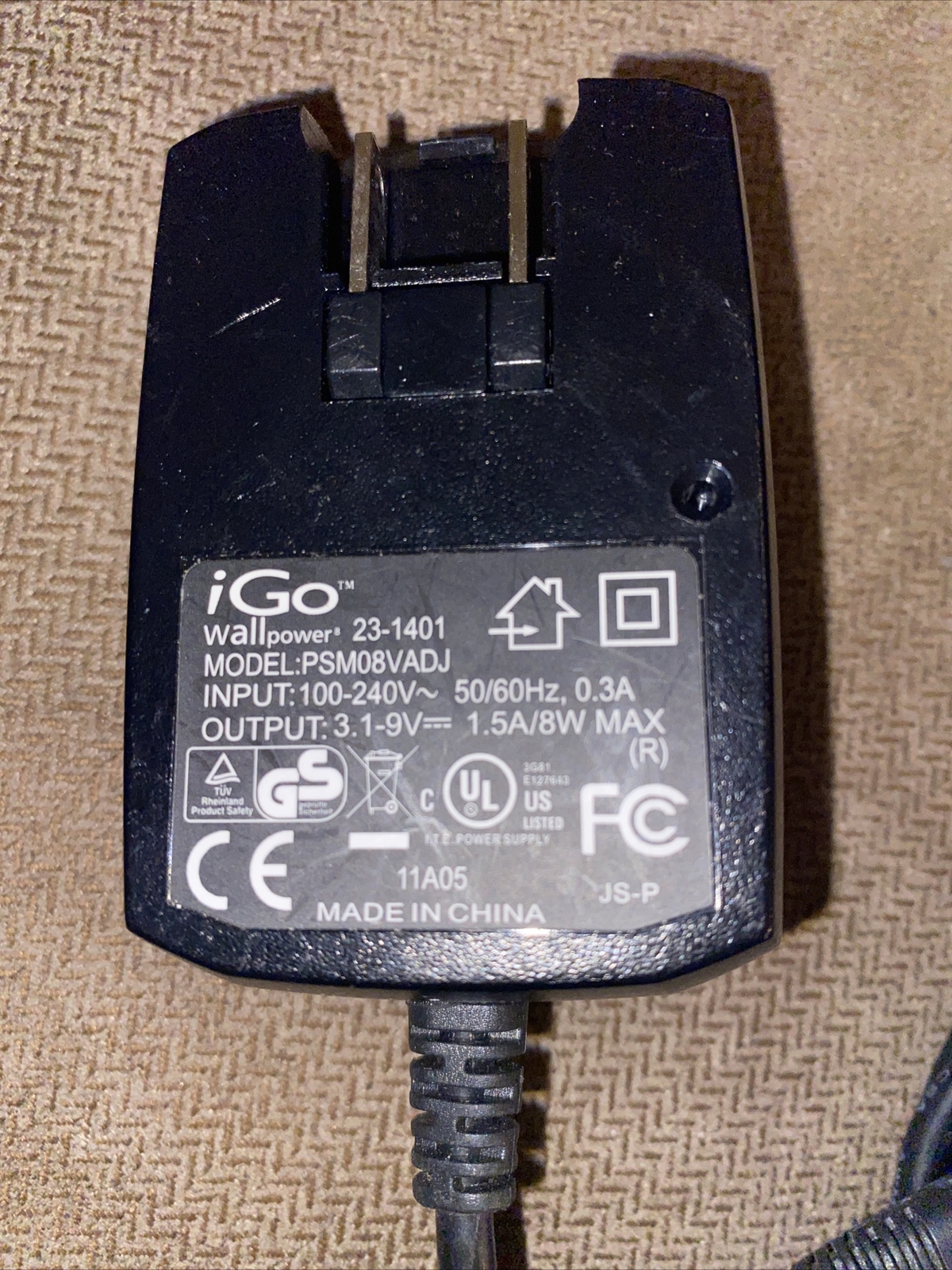 iGo PSM08VADJ Wall & Auto Power Adapter W Curly Cord for sale online | eBay