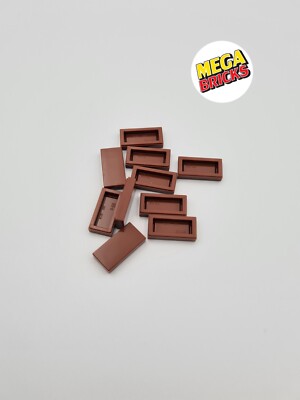 LEGO LOT 10 X TILE 1X2 REDDISH BROWN REF 3069 / 4211151 *NEUF* | eBay