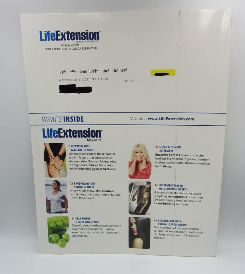 Life Extension Health & Wellness Magazine Suzanne Somers December 2017 ...
