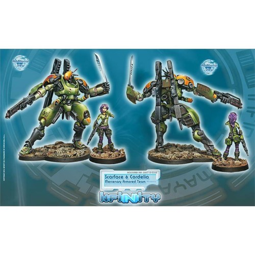 INFINITY 0365 Scarface & Cordelia. Armored Mercenary Team (Merc ...