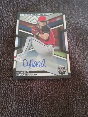 2023 Panini EEE Dylan Questad Minnesota Twins Auto Baseball Card #112 ...